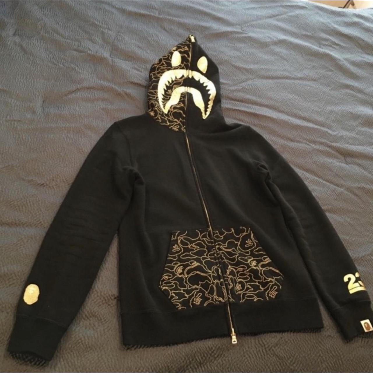 AUTHENTIC BAPE SHARK HOODIE X SMALL ANNIVERSARY... - Depop