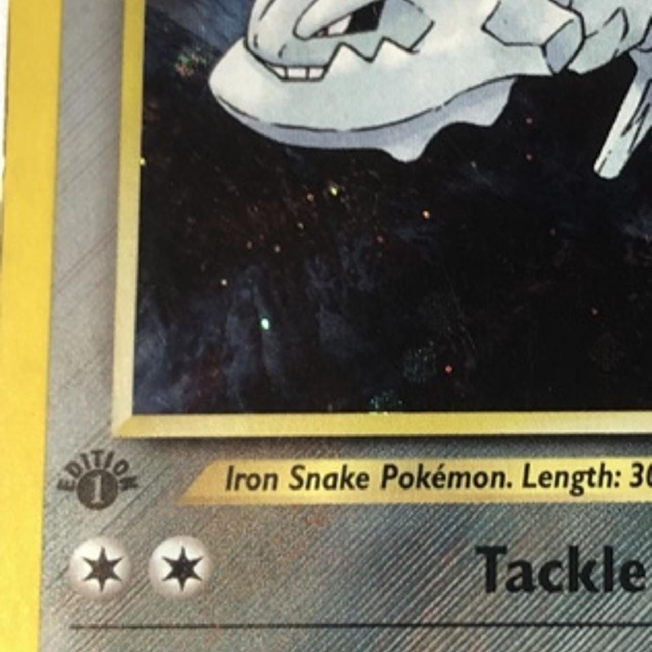 FIRST EDITION STEELIX POKÉMON CARD BASE SET 2000... - Depop