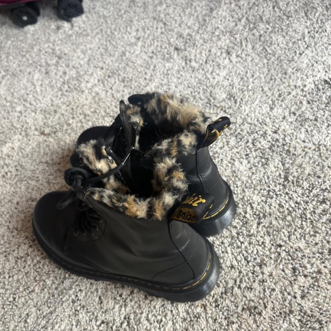 furry lined Doc martens will lower the price 4y - Depop