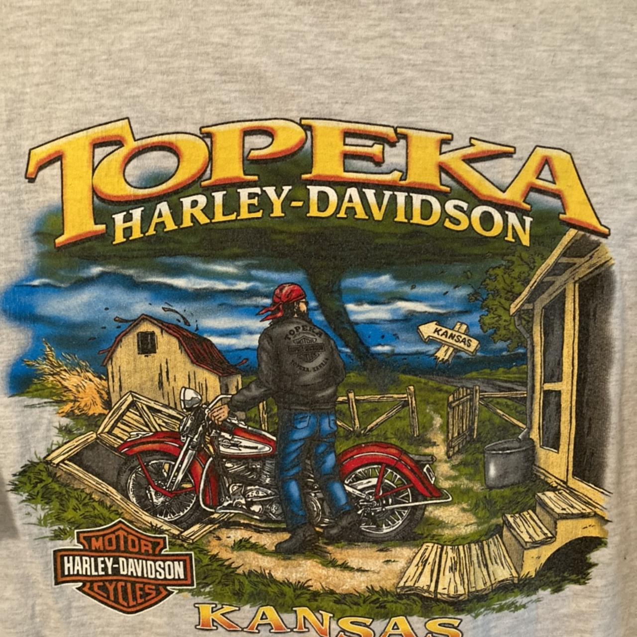Harley-Davidson of Topeka Kansas size L T-shirt a... - Depop