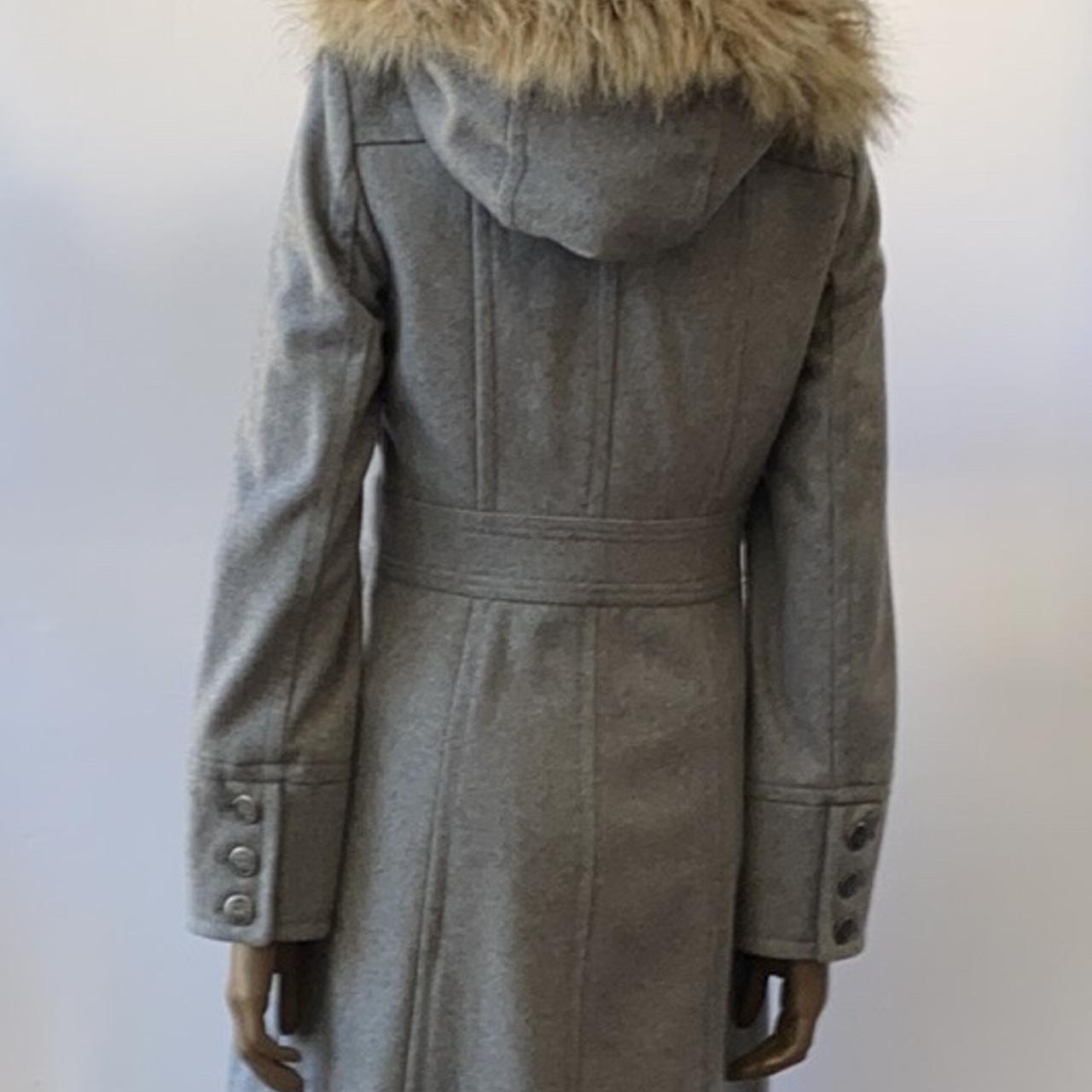 ESPRIT hooded wool coat. Multiple front pockets and... - Depop