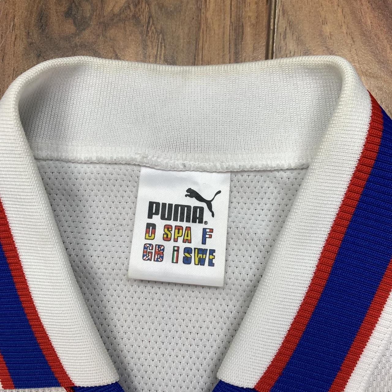 Vintage 90s Puma Sports Polo Shirt - Size: Medium... - Depop