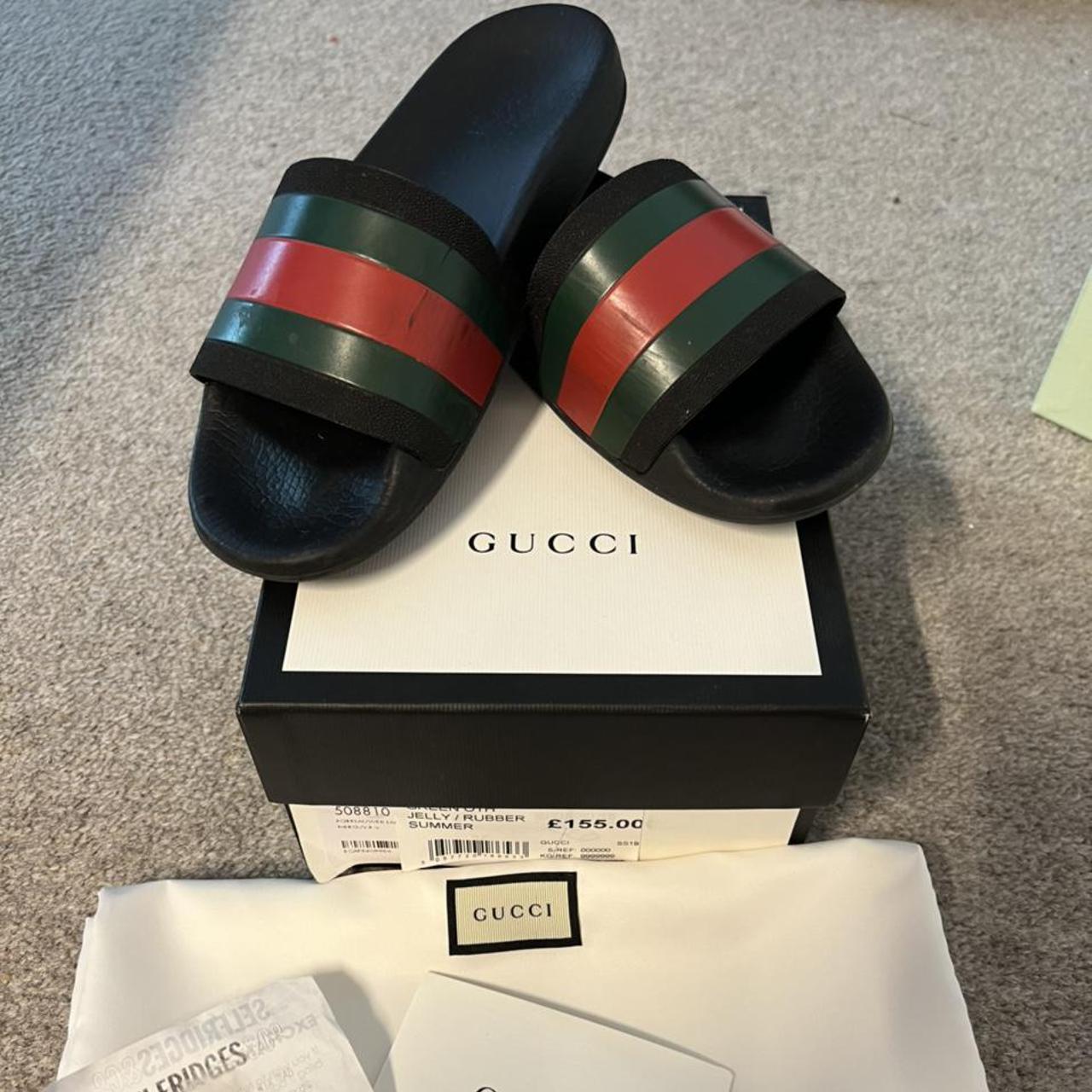 gucci sliders size 35 with box and dust bag.... - Depop