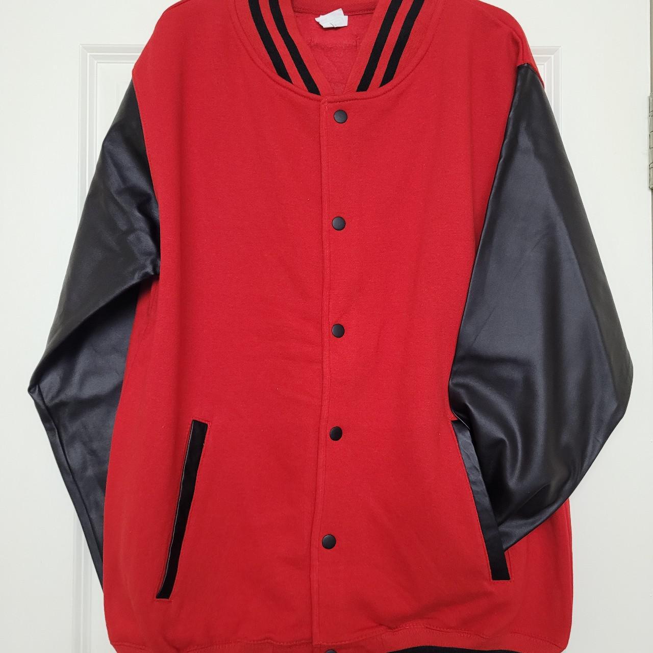 Men's Black and Red Jacket | Depop