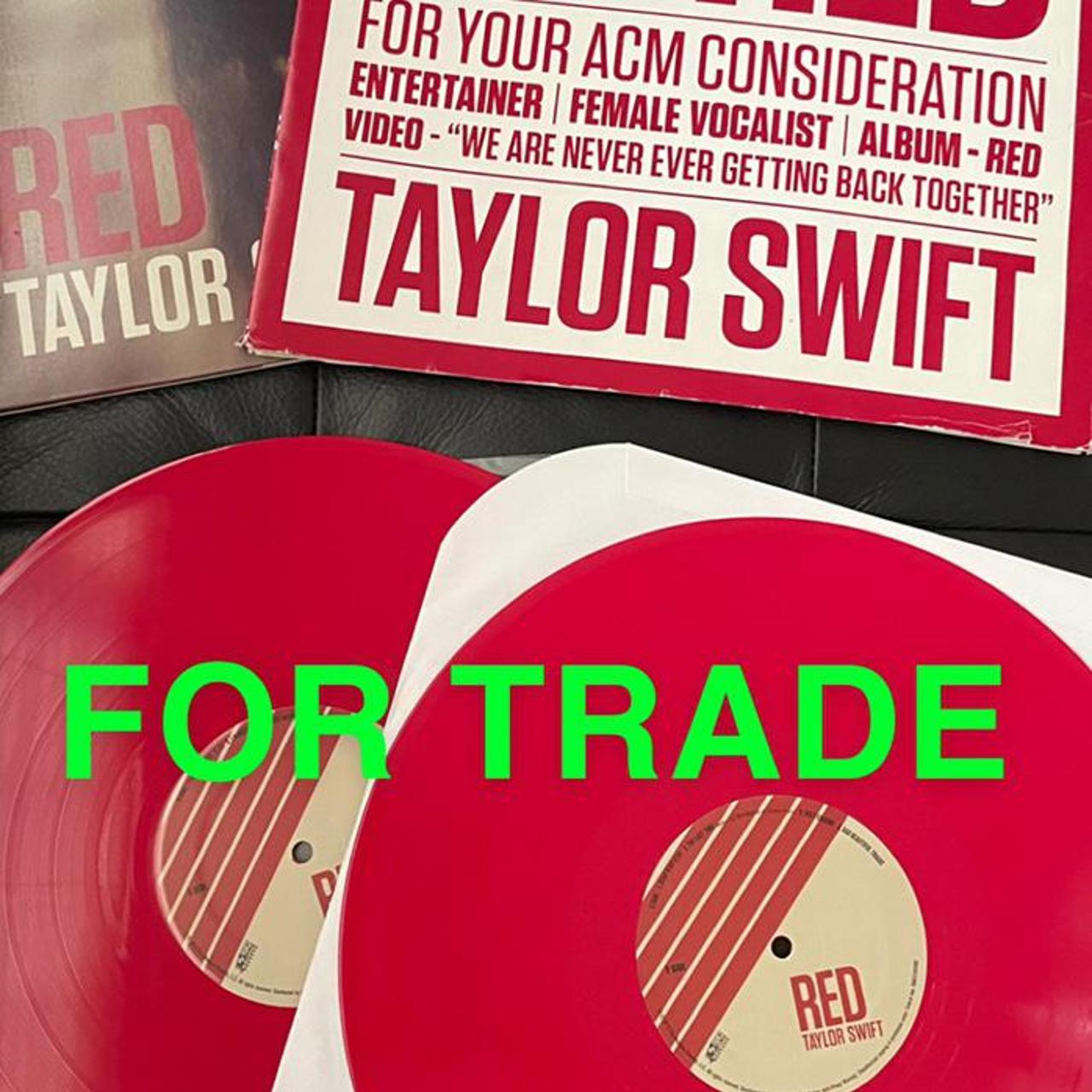 For trade: Taylor Swift Red ACM Vinyl Was looking... | Depop