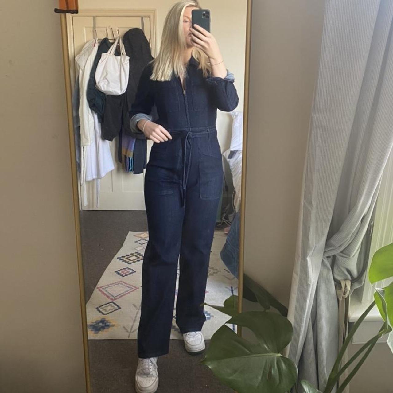 Denim boiler suit Urban outfitters Size medium... - Depop