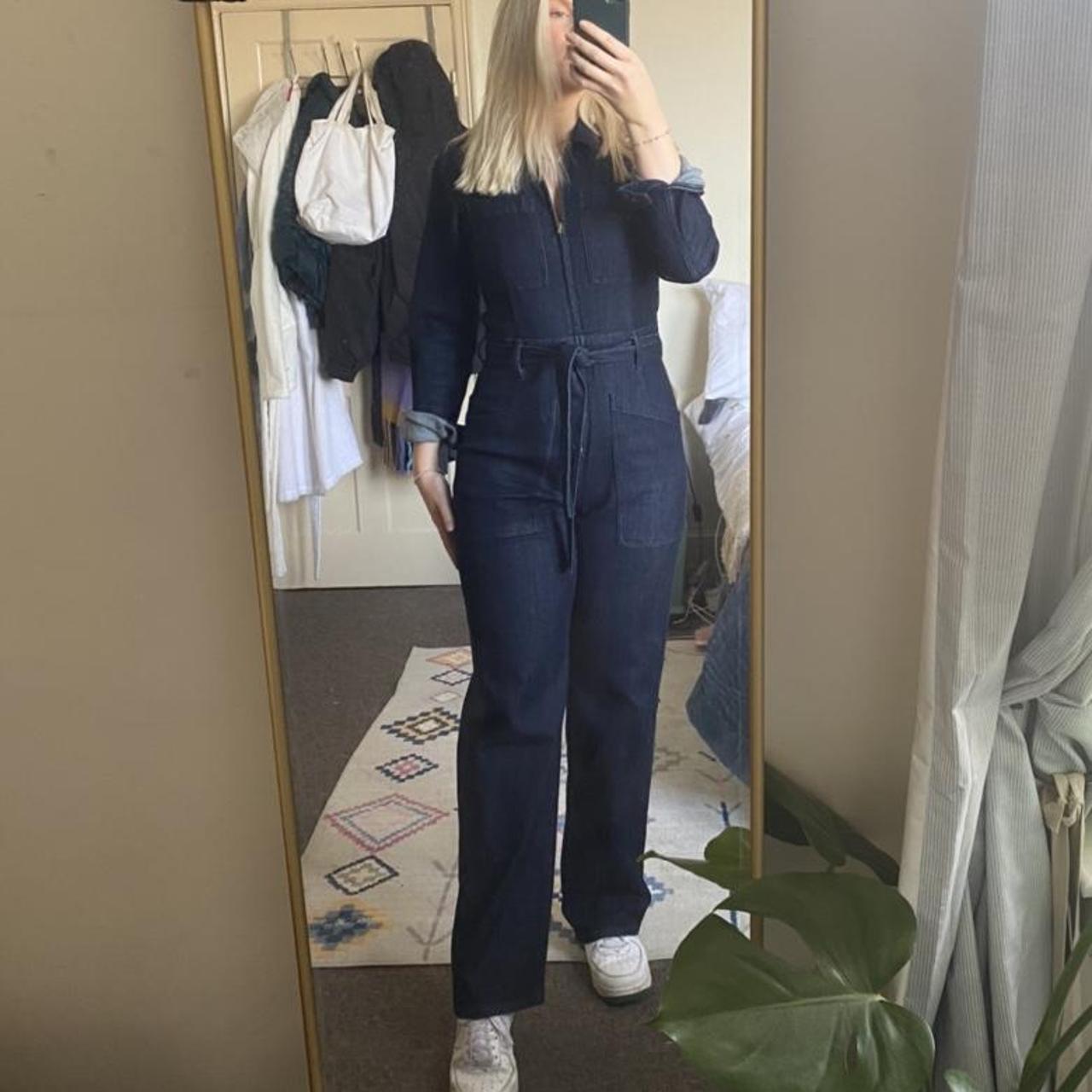 Denim boiler suit Urban outfitters Size medium... - Depop