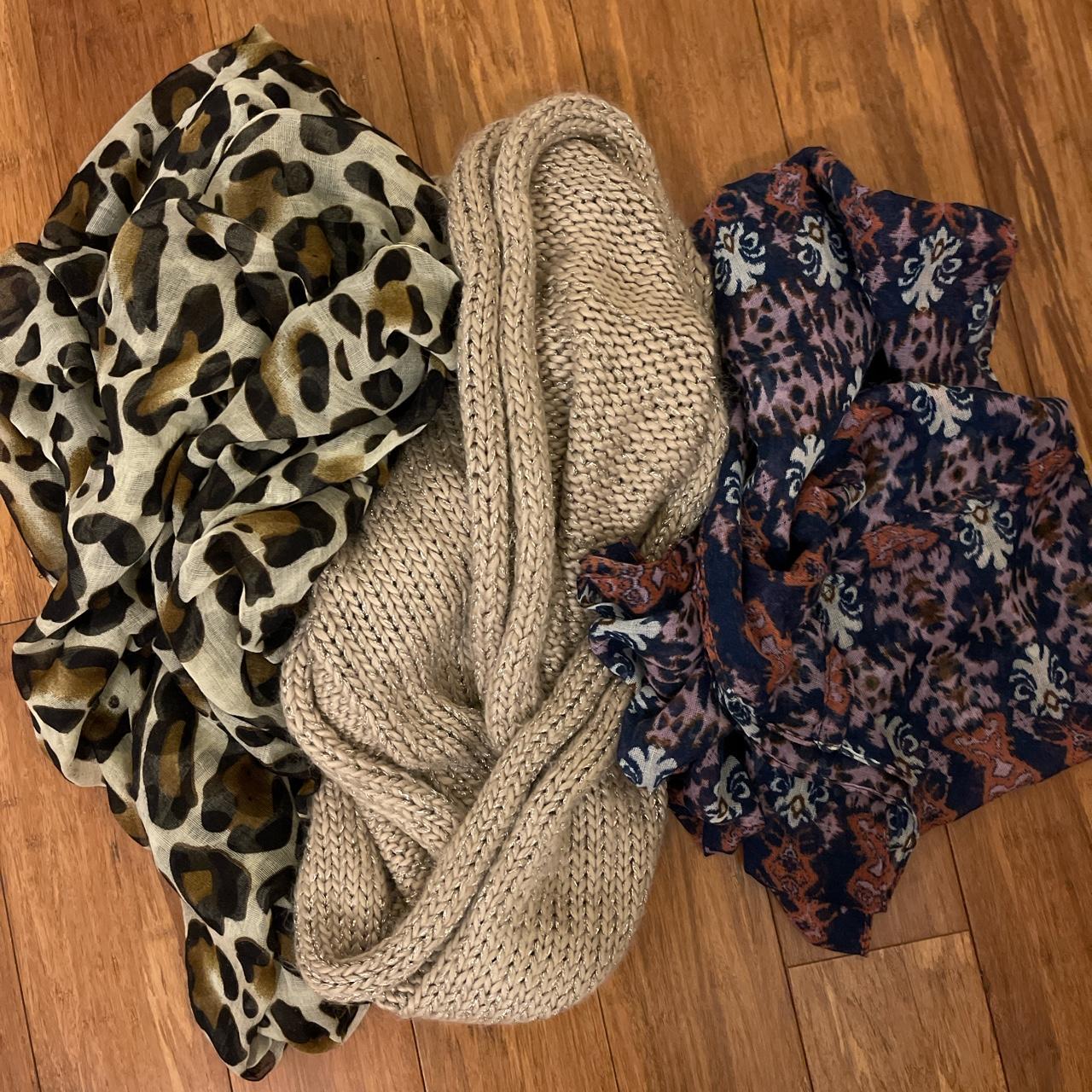 Scarves, price is for all. Middle is BCBG - Depop