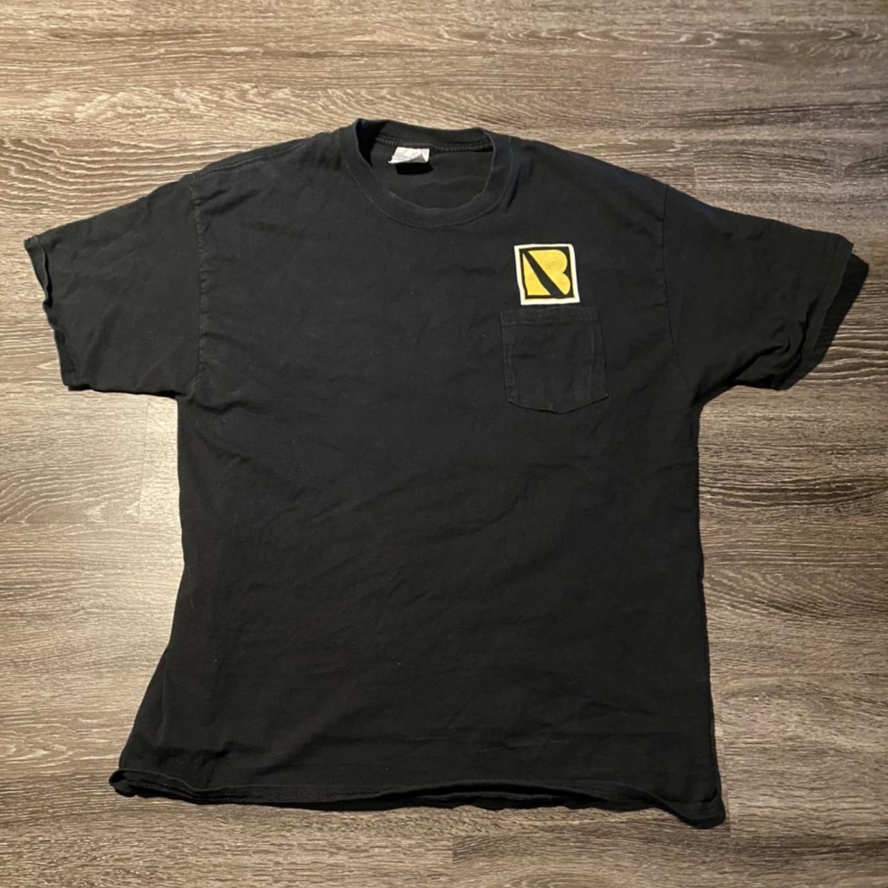 Men's Black and Yellow T-shirt | Depop