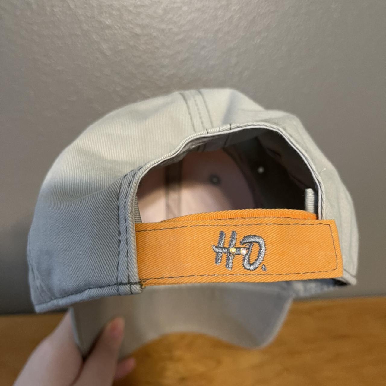 Harley Davidson hat Velcro on the back to adjust... - Depop