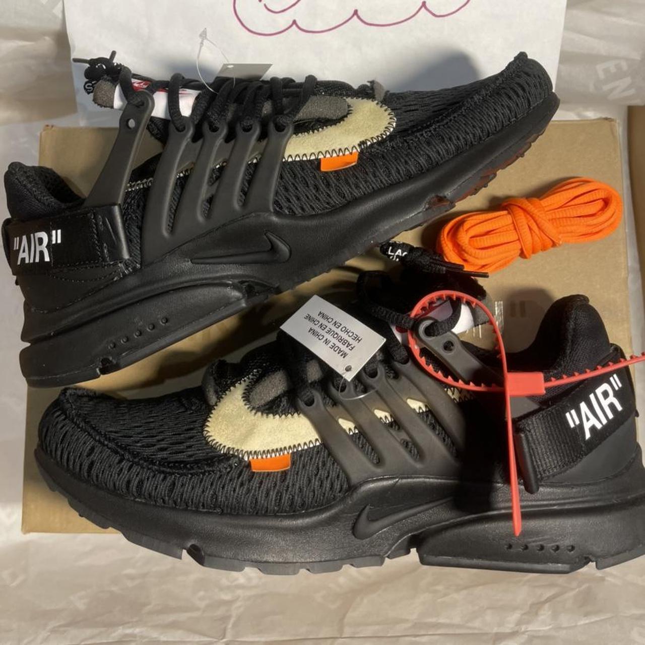 Nike x Off white Presto Black UK 9 DSWT £910 All... - Depop