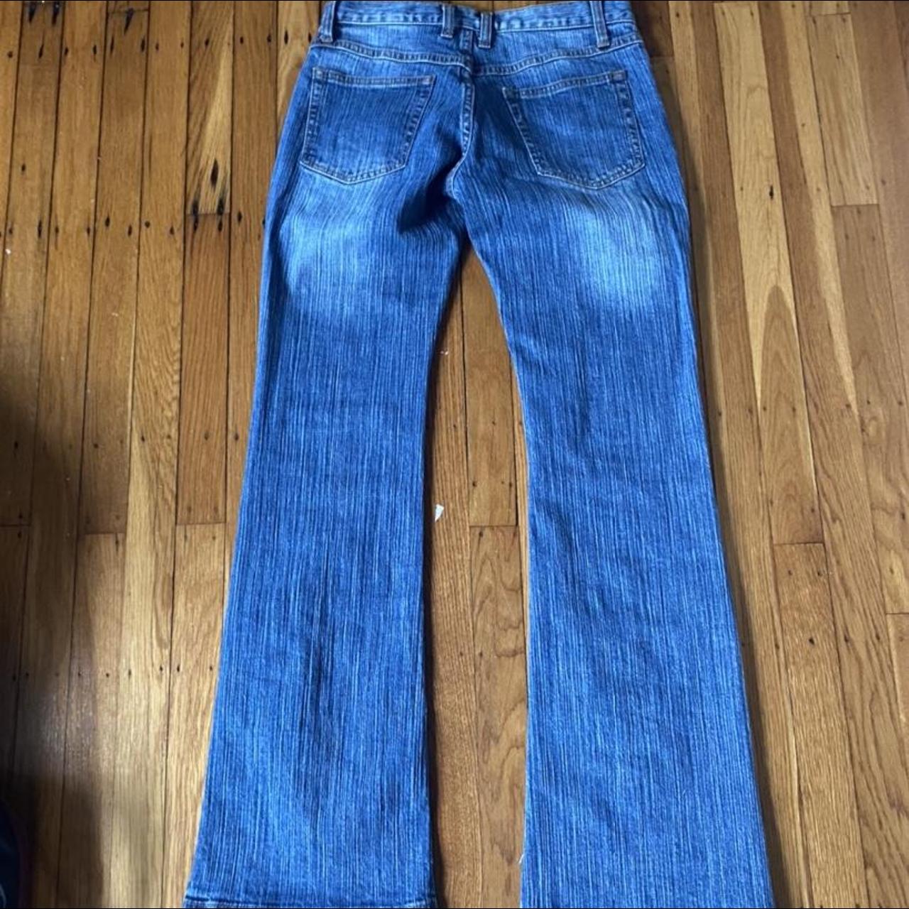 Brandy Melville Women's Navy and Blue Jeans | Depop