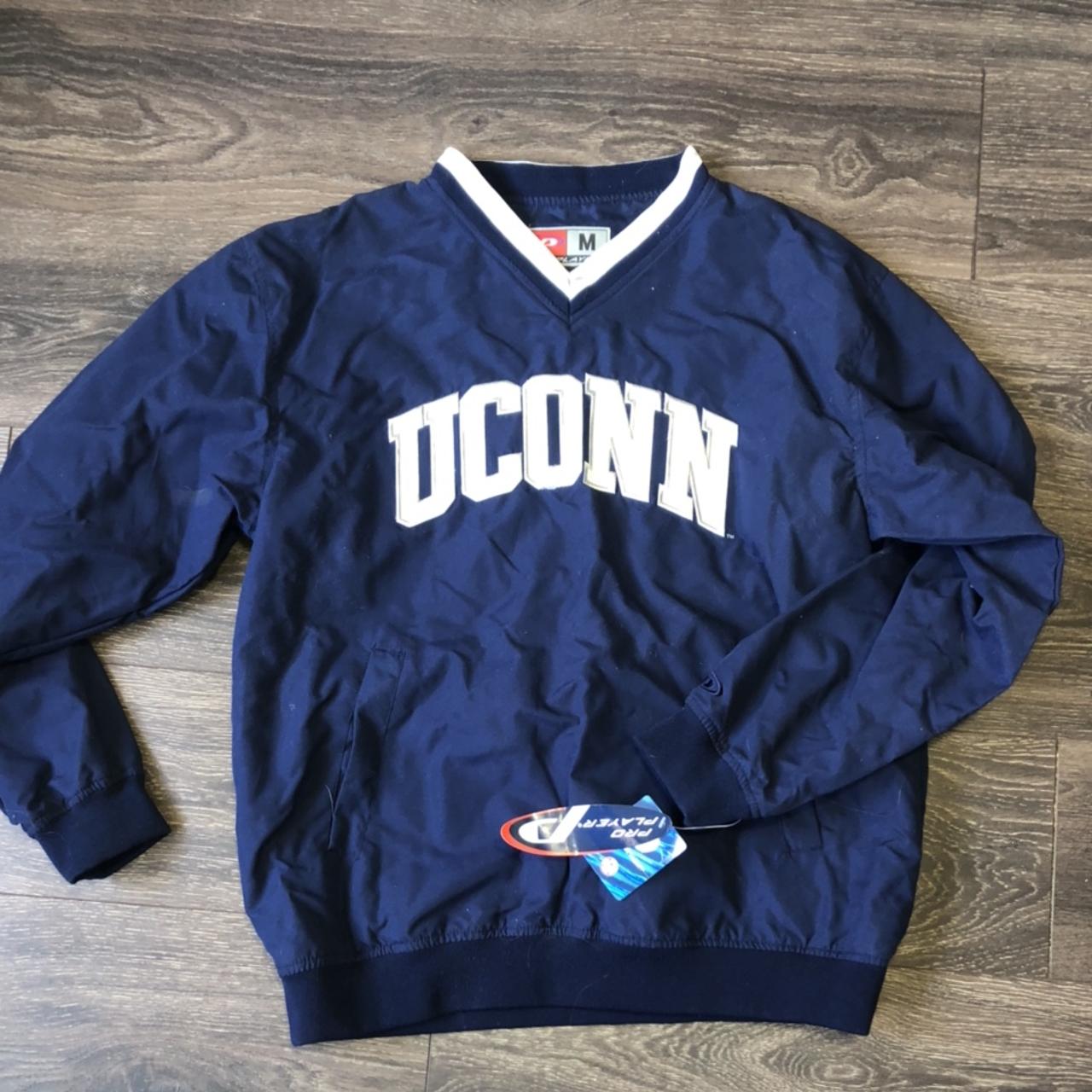 Brand new V neck UConn windbreaker sweater - Depop