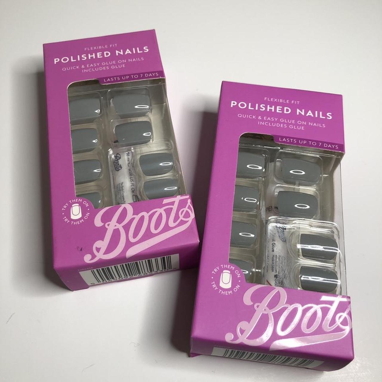 Boots Flexible Fit Polished Nails Glue on Nails -... - Depop