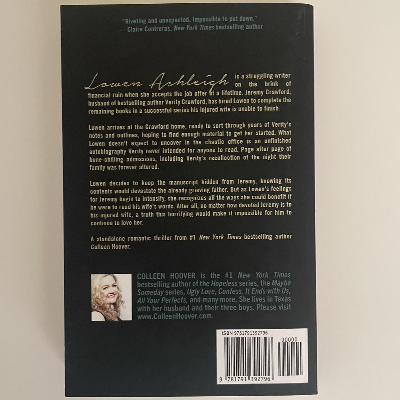 Verity - Colleen Hoover Condition: Read once, no... - Depop