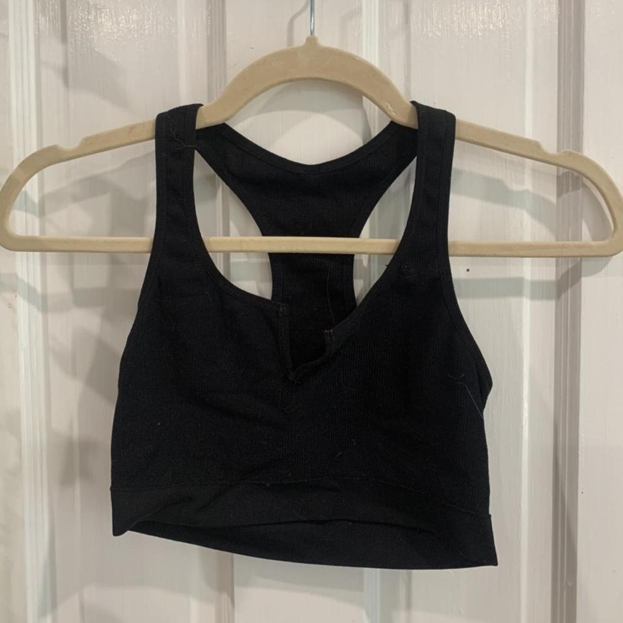 super cute and comfy black basic with v n on the... - Depop