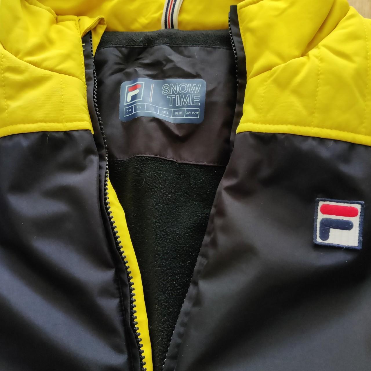 Fila Men's Black and Yellow Jacket | Depop