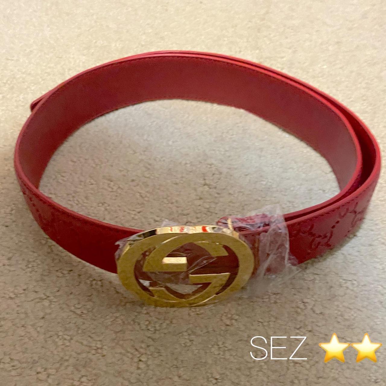 ⭐️⭐️ FREE SHIPPING ⭐️⭐️ > Red Gucci belt > Boujee and... | Depop