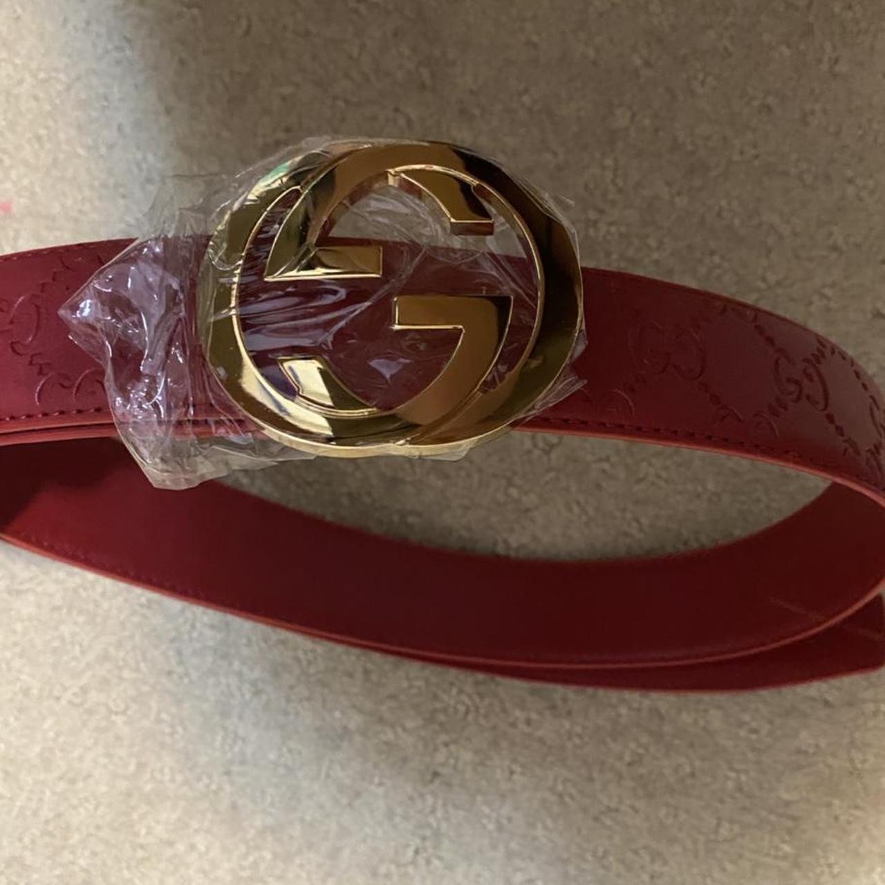 ⭐️⭐️ FREE SHIPPING ⭐️⭐️ > Red Gucci belt > Boujee and... | Depop