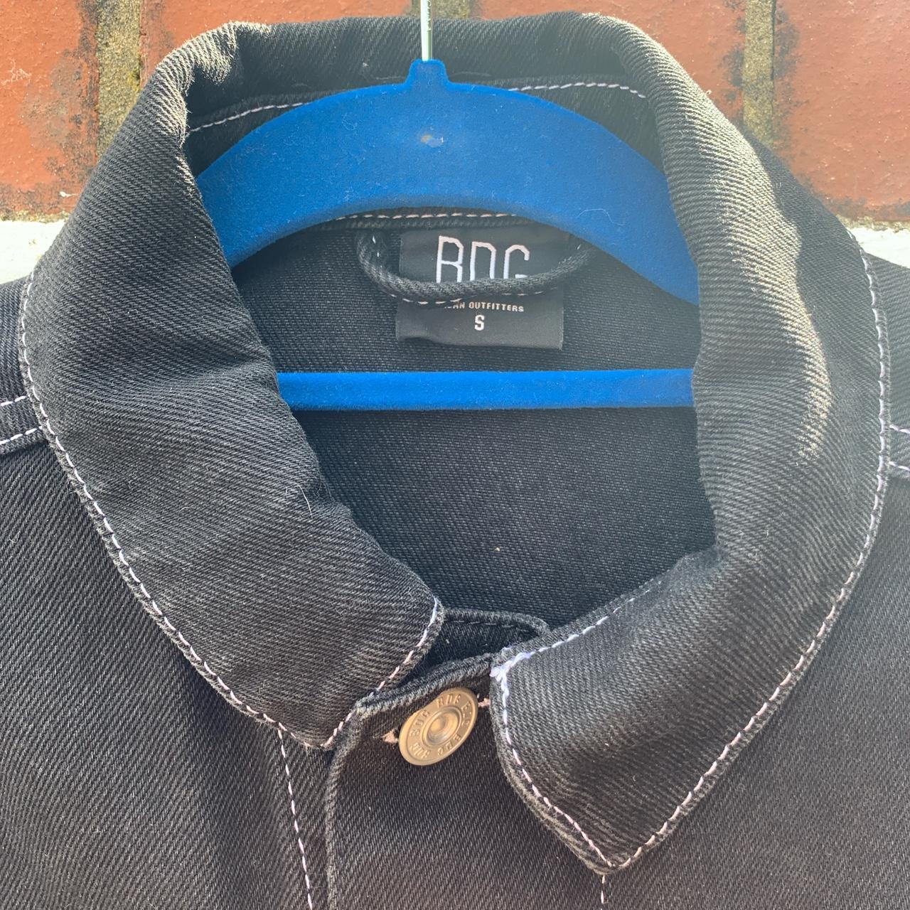 BDG Black Denim Jacket Size S Hardly worn... - Depop