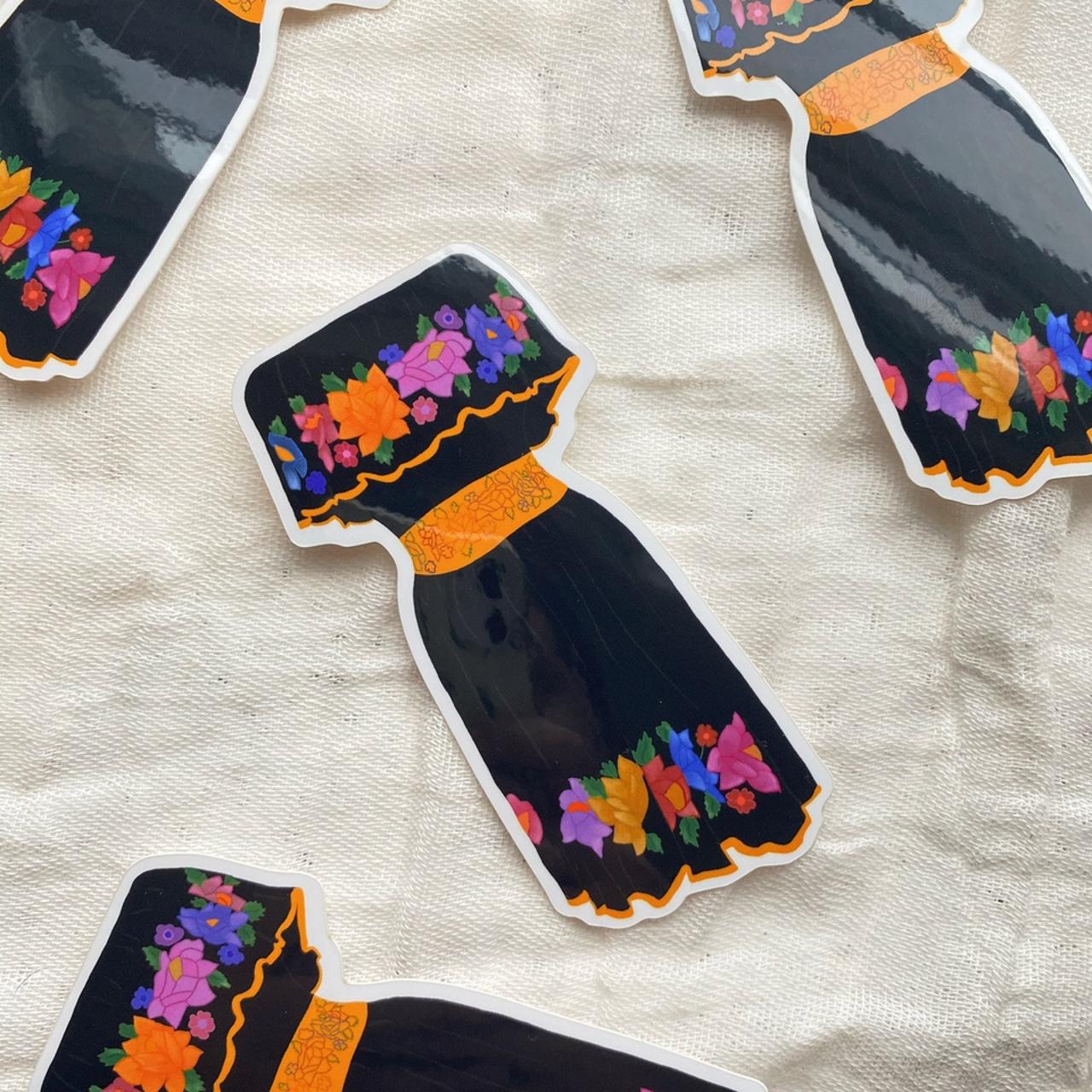 •Cute Traditional Mexican Dress Vinyl Sticker... - Depop