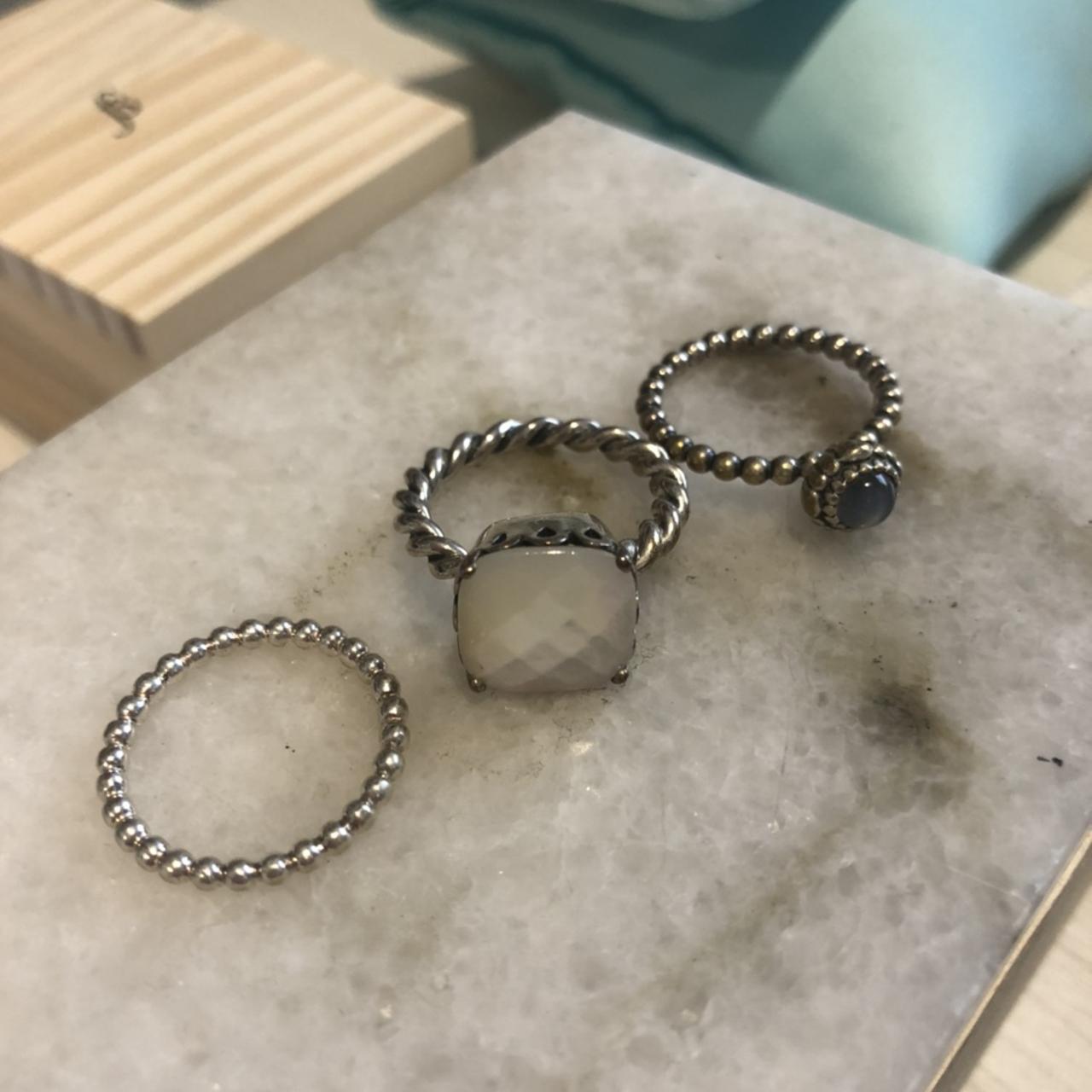 Pandora - Assorted rings Well loved, good... - Depop