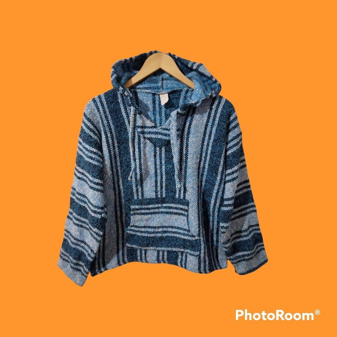 Baja Drug Rug Mexican Parka Hoodie festival hippie... - Depop