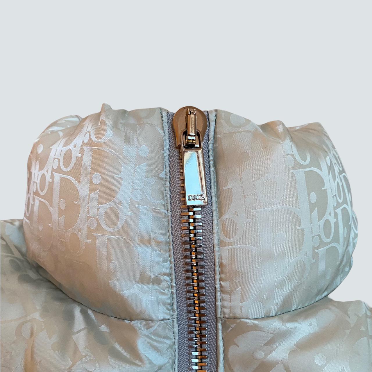 Authentic DIOR OBLIQUE DOWN JACKET SILVER Size -... - Depop