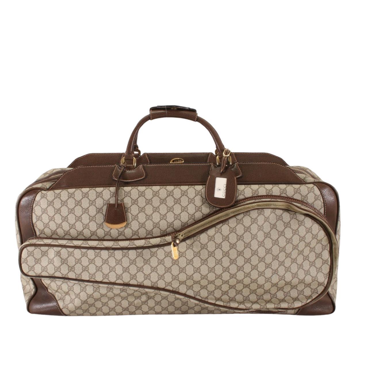 Large Vintage Gucci Tennis Racket Keep All Bag Size... - Depop