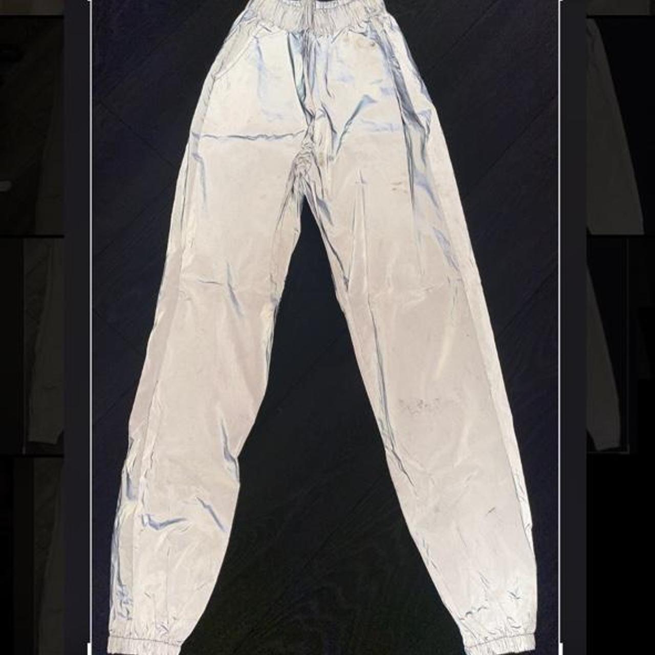 Reflective Cargo Joggers Size UK 4 - would fit a... - Depop