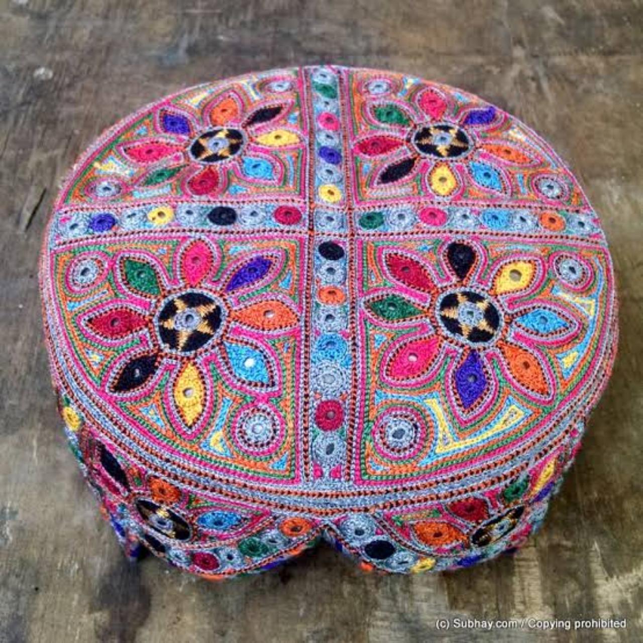 sindhi handmade cap in multy colour orignal handmade... - Depop