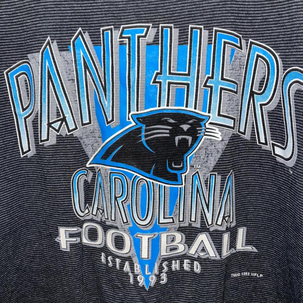 Vintage 1993 90s Trench Ultra Carolina Panthers... - Depop