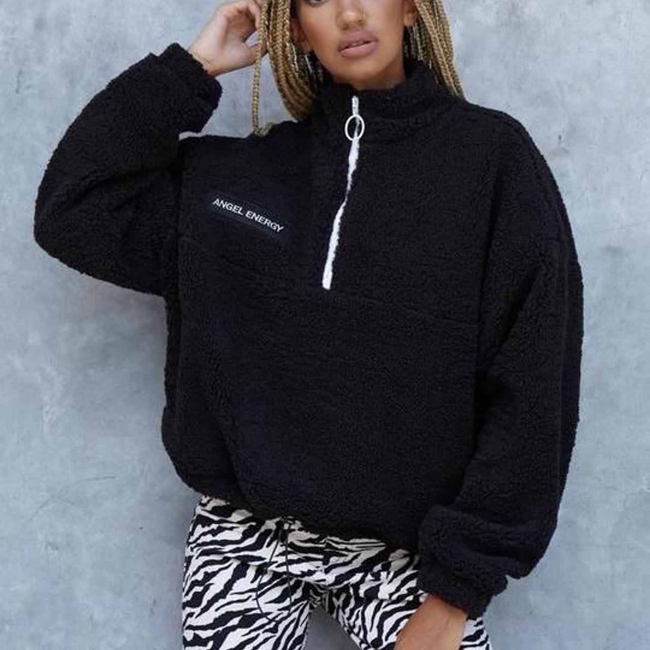 Motel rocks angel energy black fleece New without... - Depop