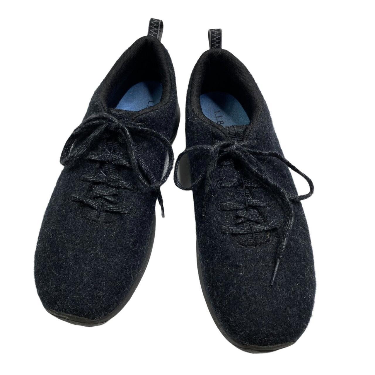 LL Bean Back Cove Sneakers Lace-Up Shoes Wool Blend... - Depop