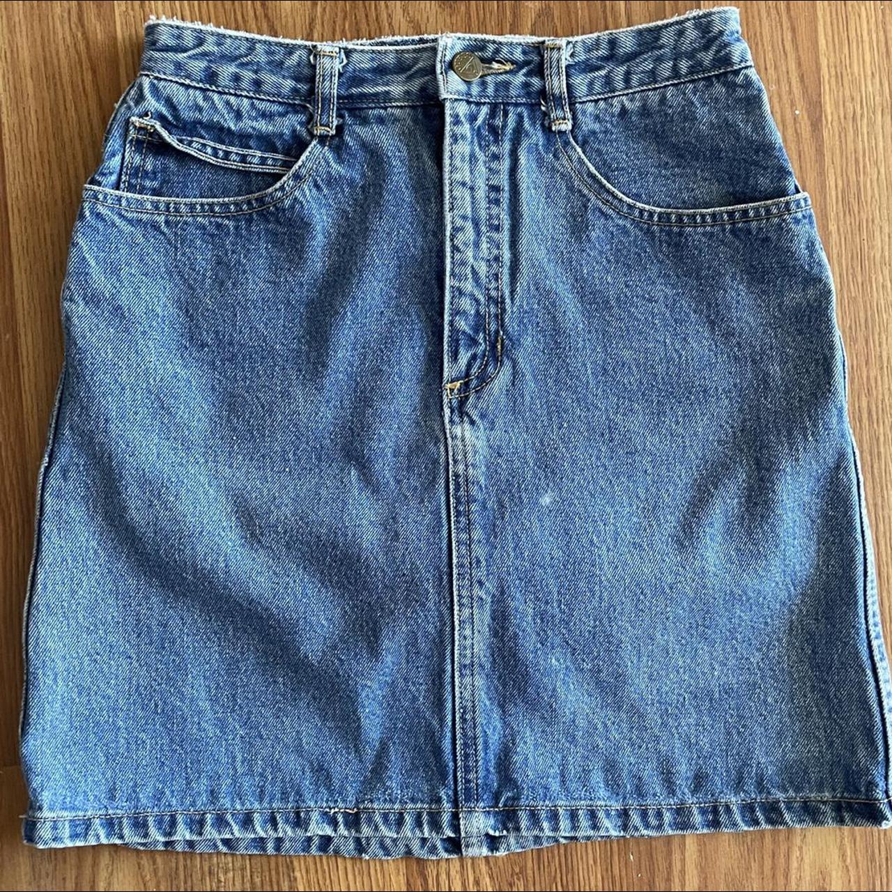 Vintage Denim Mini Skirt Georges Marciano For Guess Depop