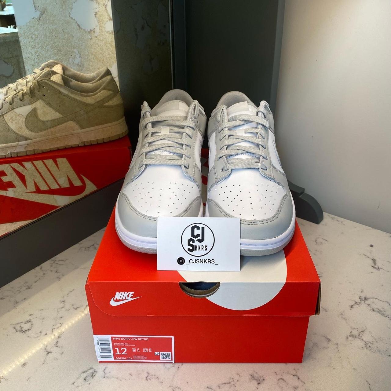 👟Nike Dunk Low Retro Grey Fog Size-... - Depop