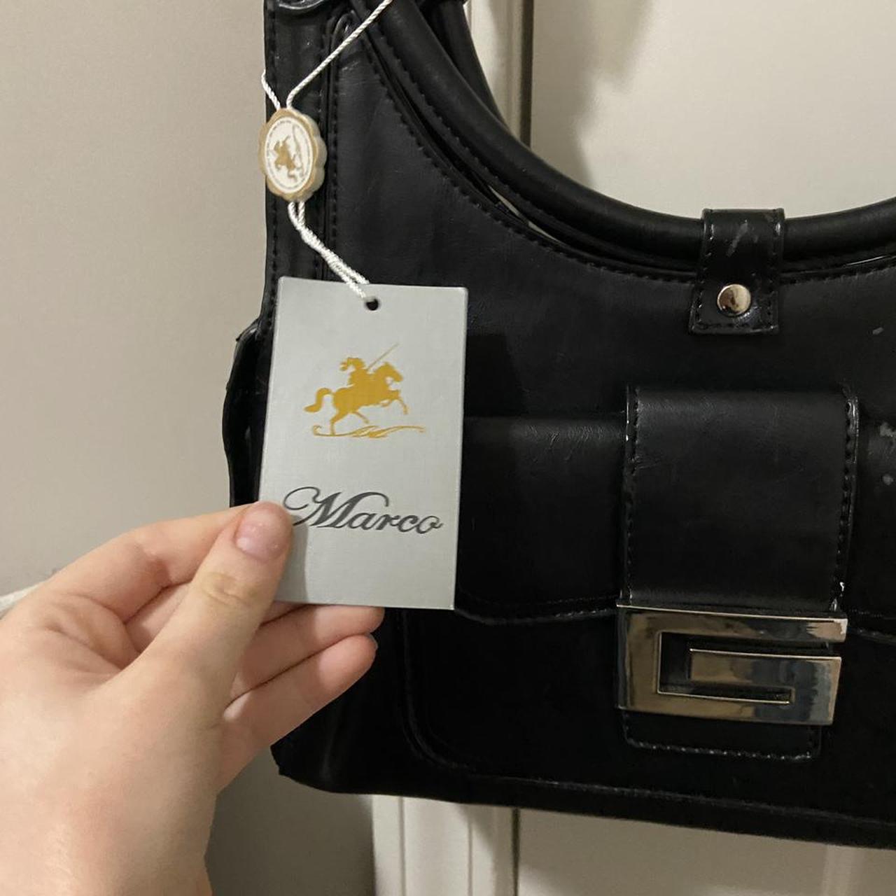 Marco black mini purse some minor tearing #vintage... - Depop