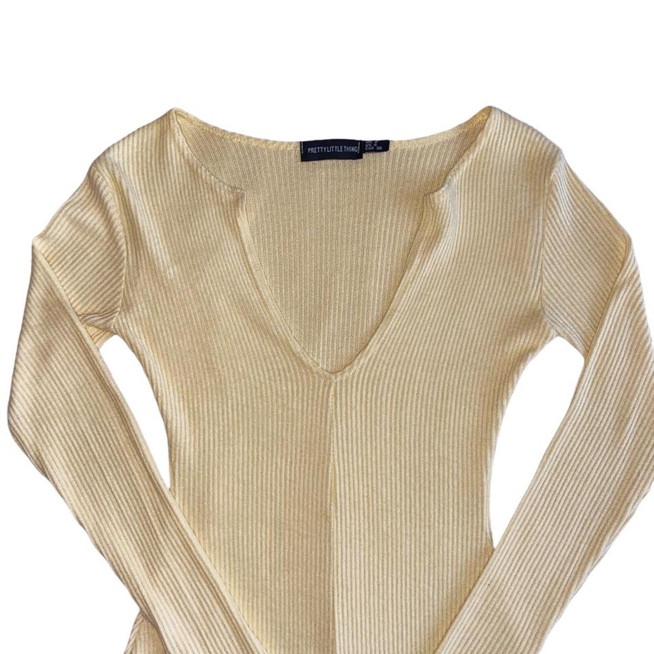 Cream colored Pretty Little thing mini dress with... - Depop