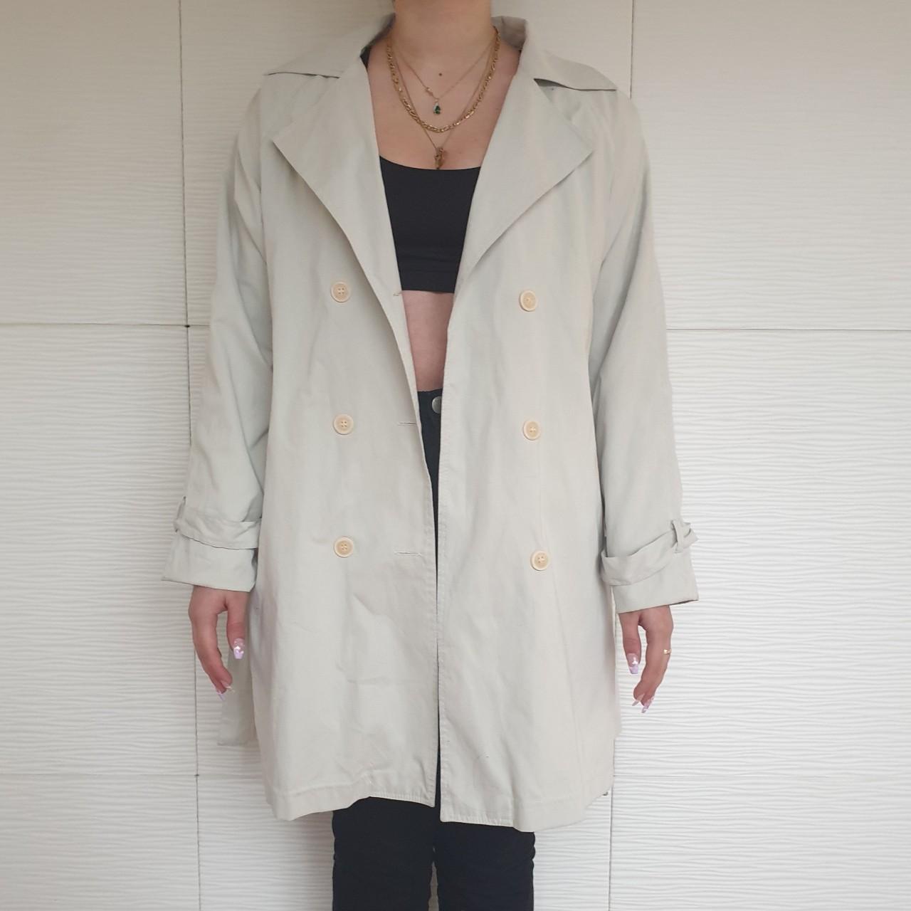 Women's Cream Coat | Depop