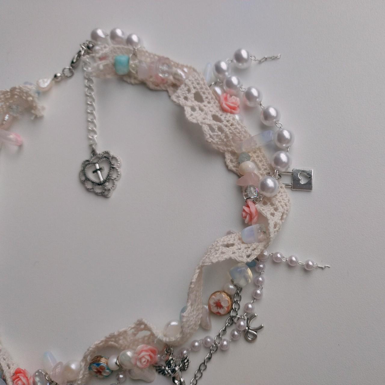 Women's Pink and Blue Jewellery | Depop