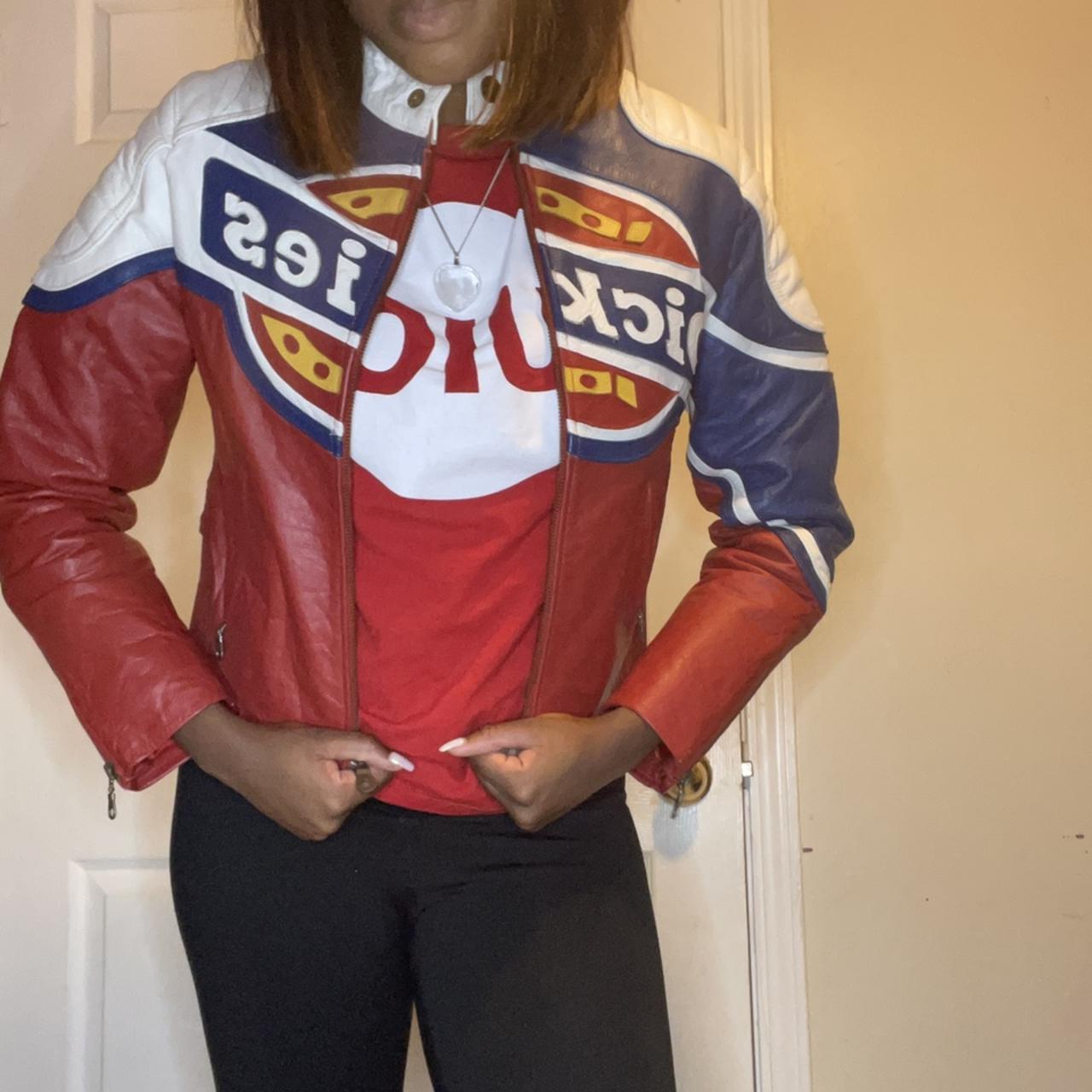 Dickies Biker Authentic leather jacket. UNISEX JACKET - Depop