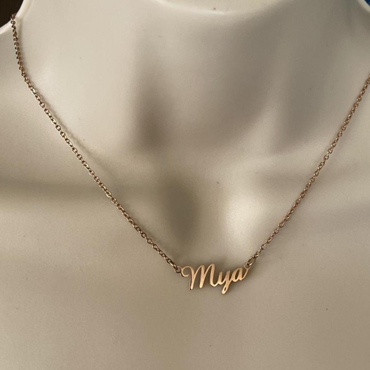 This name is Mya in RoseGold Colour. Custom Name... - Depop