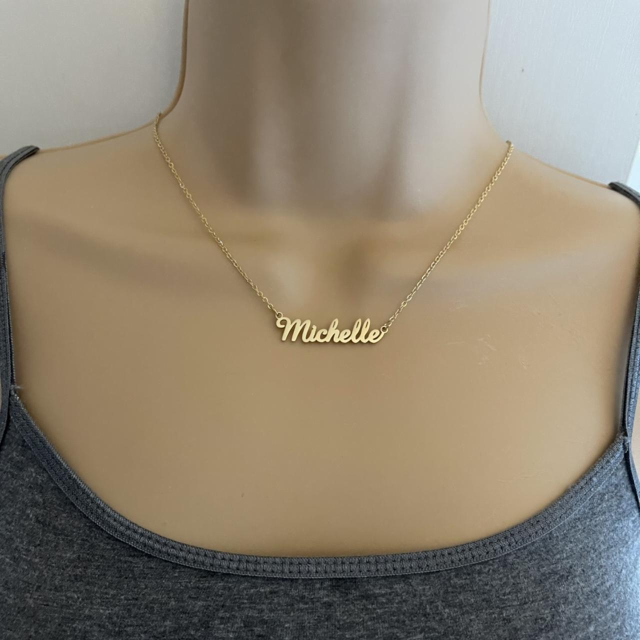 This name is Michelle. Custom Name Necklace,... - Depop