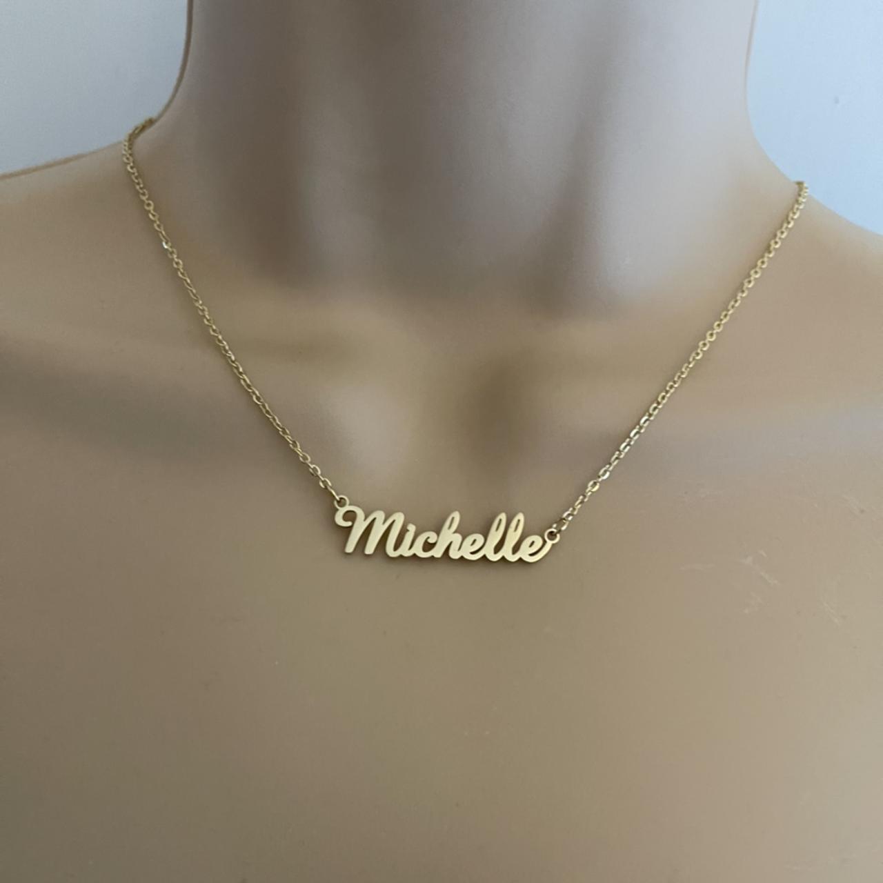 This name is Michelle. Custom Name Necklace,... - Depop