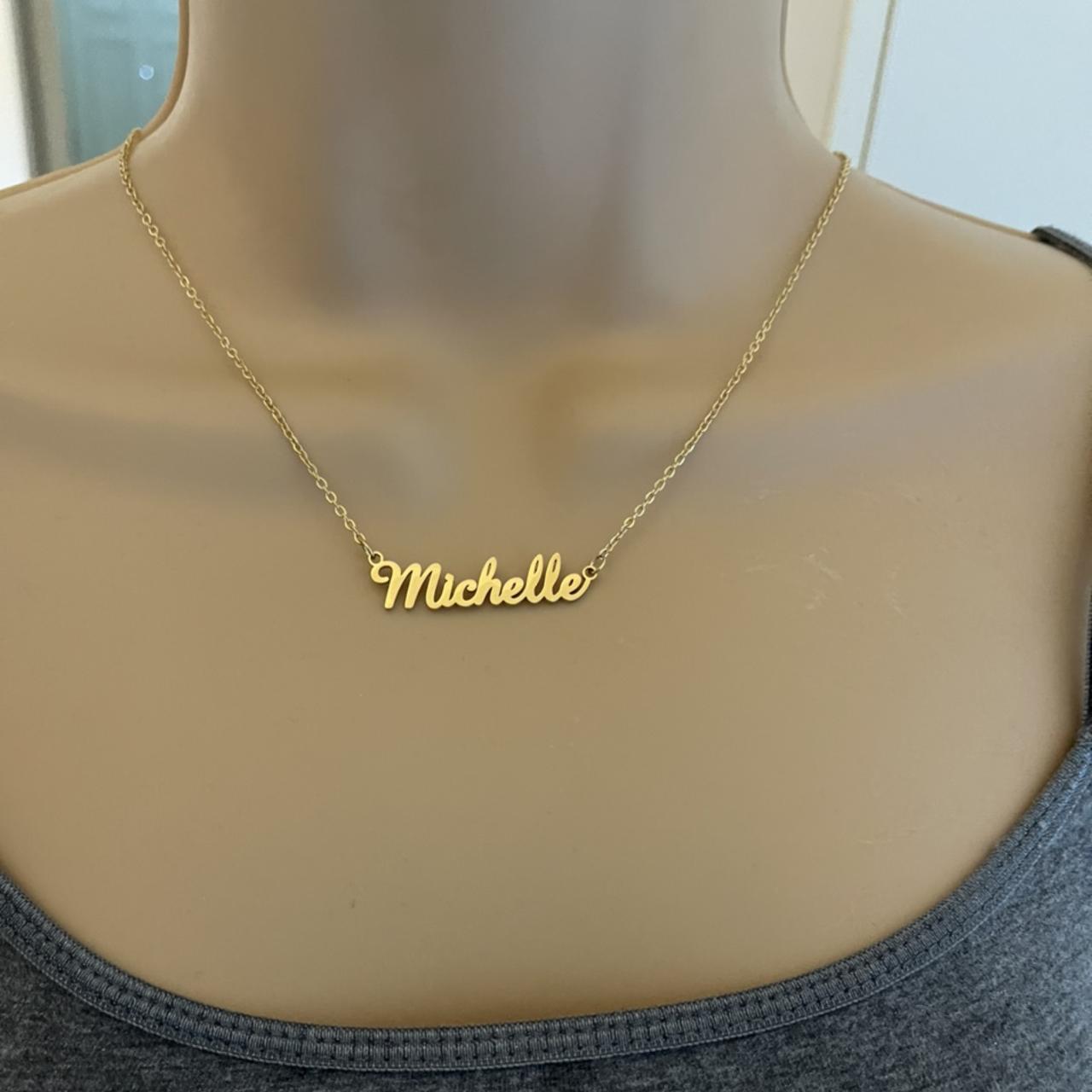 This name is Michelle. Custom Name Necklace,... - Depop
