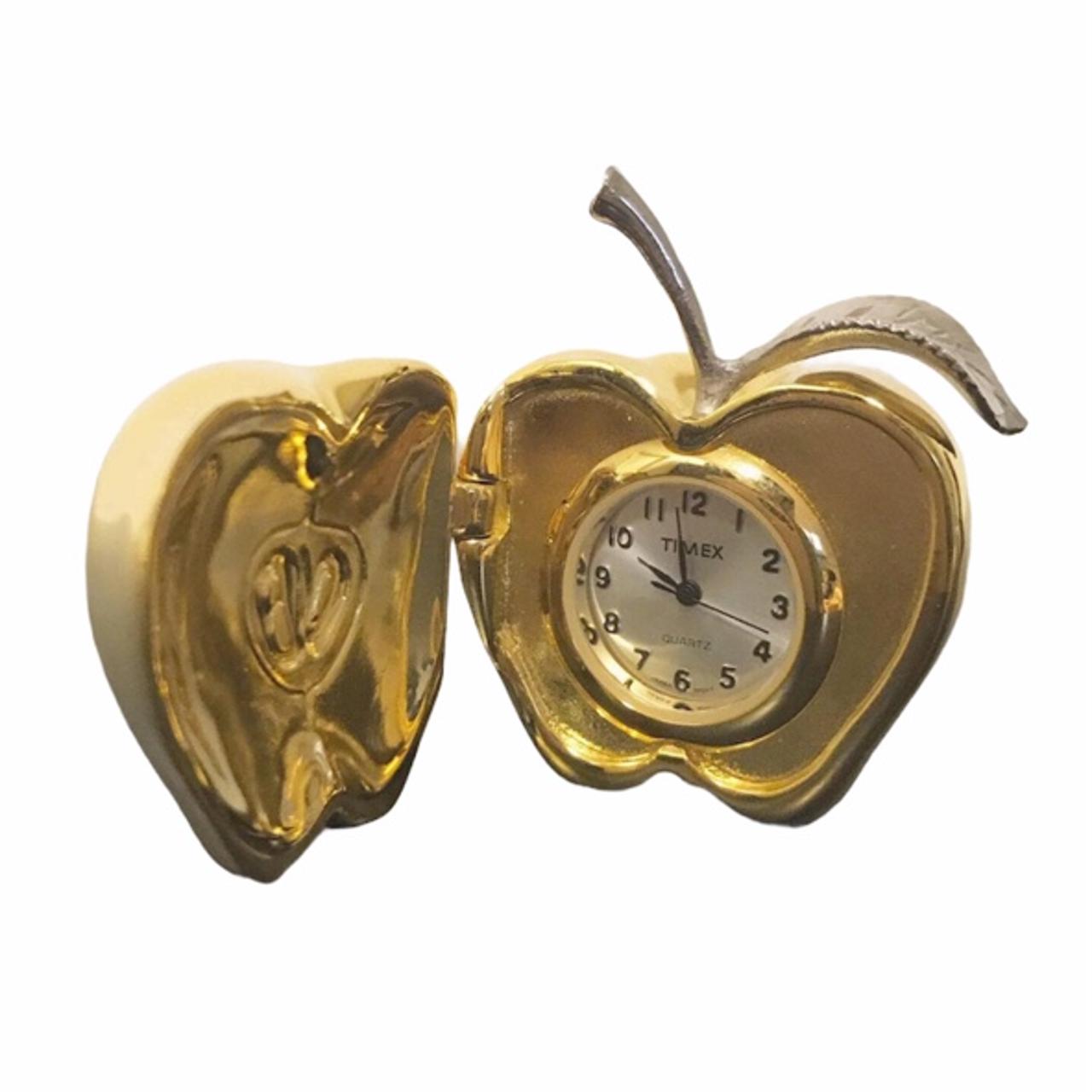 Vintage timex apple gold tone watch Approx 2” in... - Depop