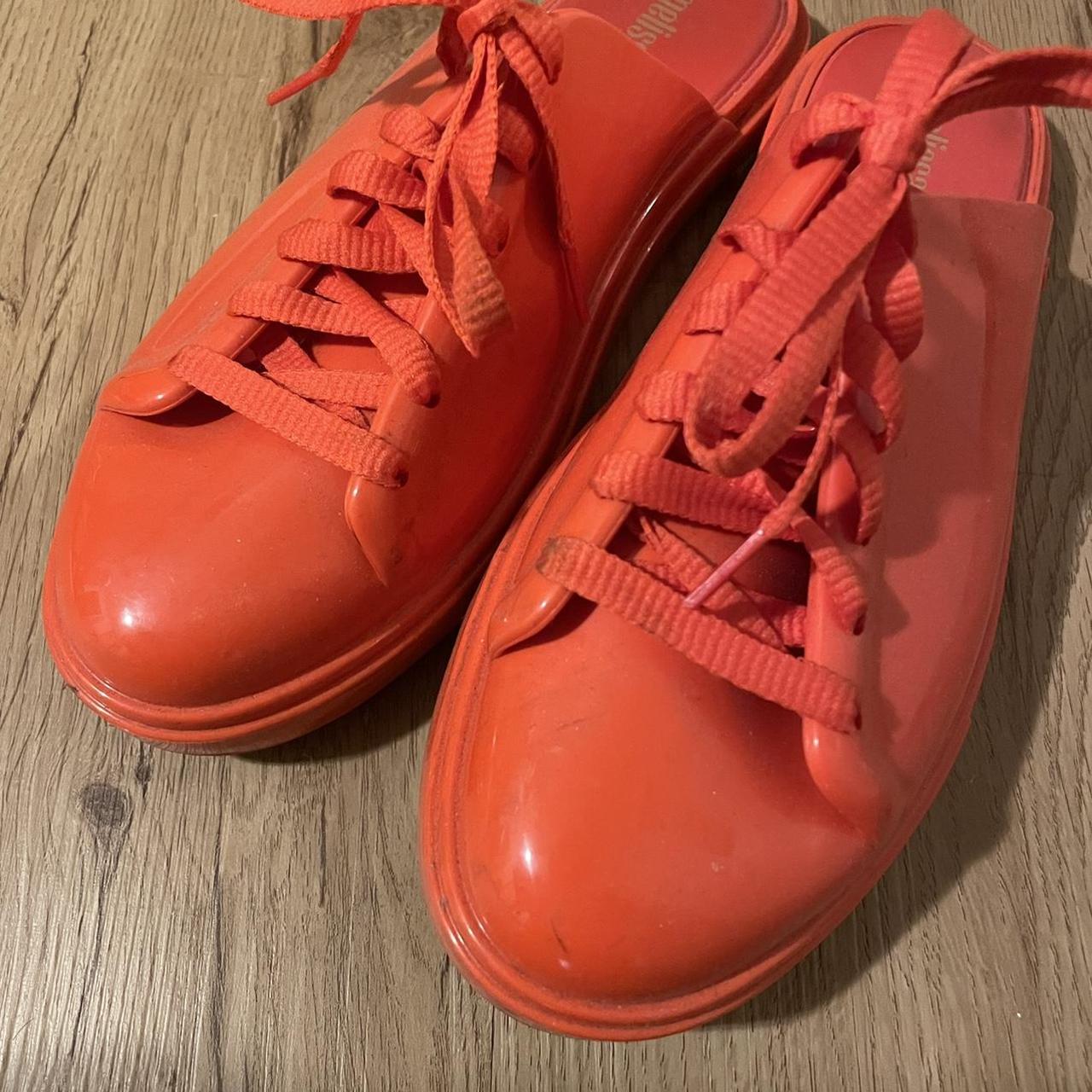 Melissa bright orange slides. There are some... - Depop