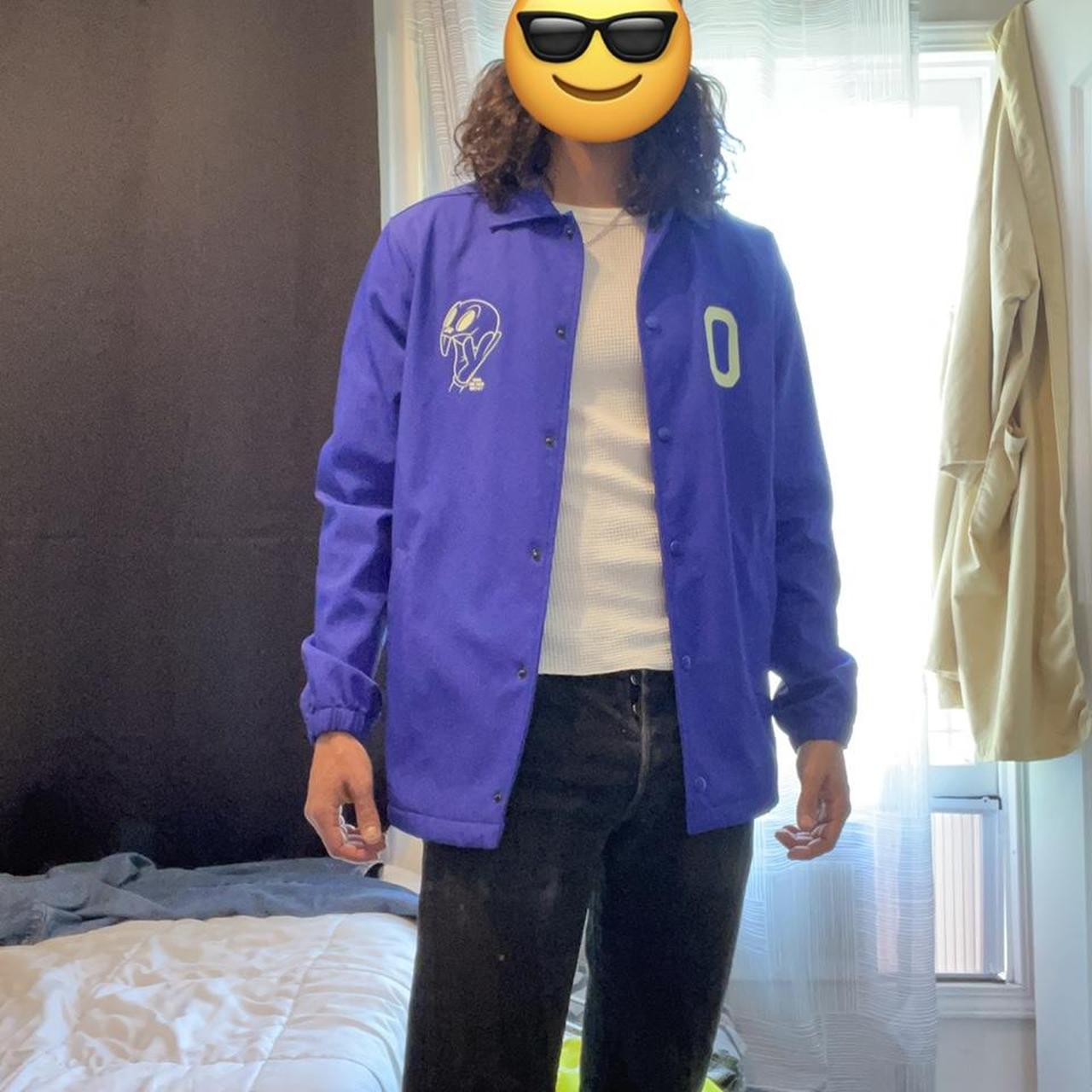 Jordan X Spacejam colab coach jacket w/snaps Nylon... - Depop