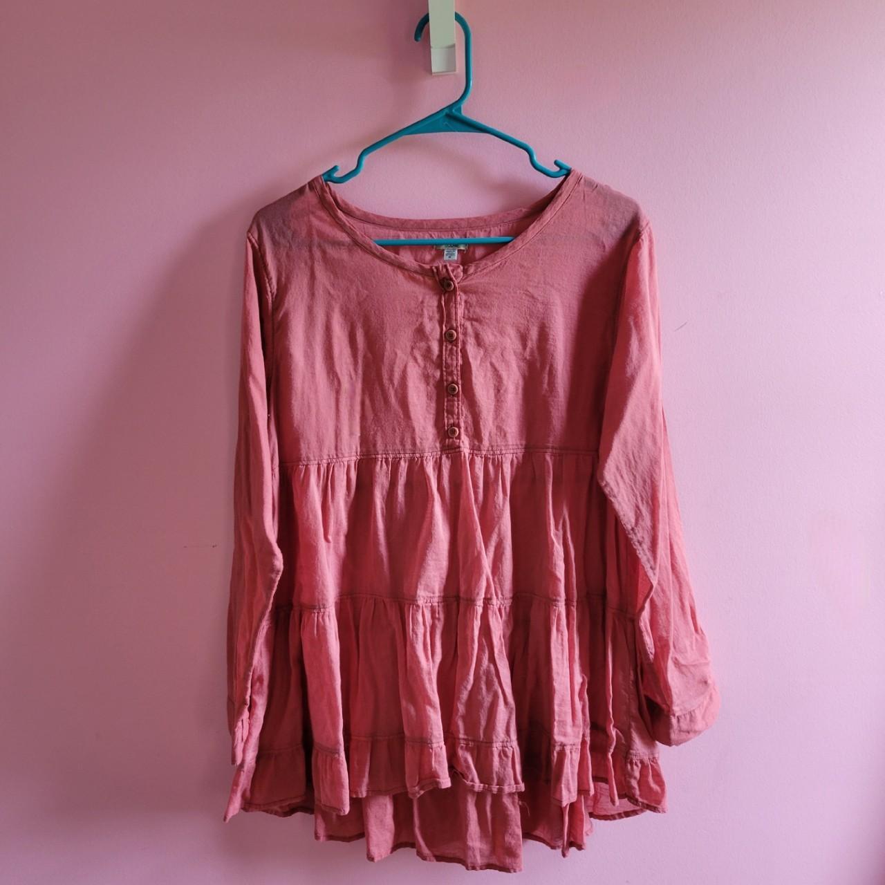 Ecote Women's Pink Dress | Depop
