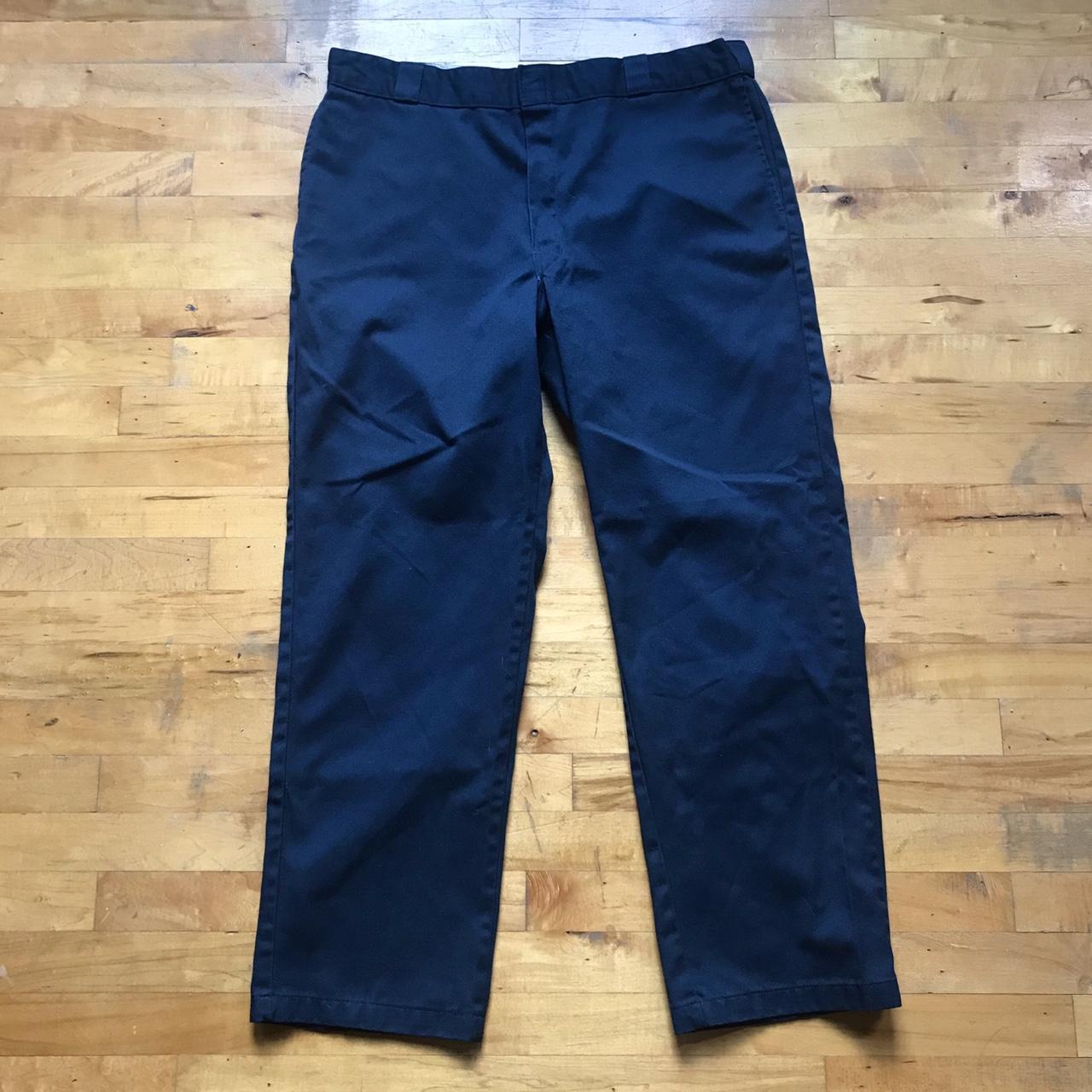 00s Dickies Navy Blue Straight Leg 874 Original Depop
